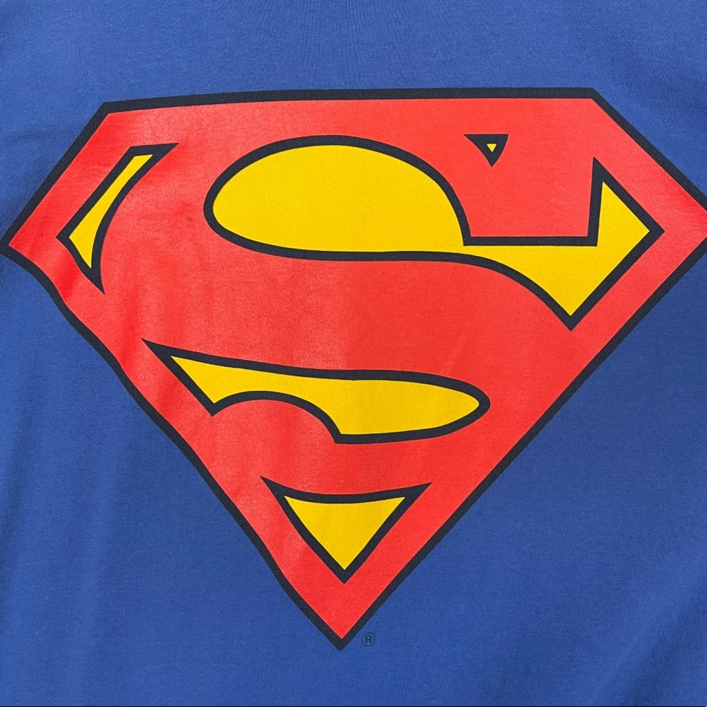 Vintage Dc Superman Logo Single Stitch Cotton T - Gem